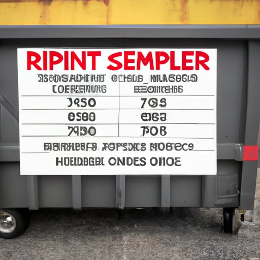 How Much Does a Dumpster Cost? Exploring the Average Price of Dumpster ...
