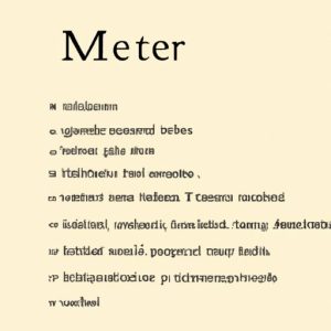 Meter in Literature: Exploring Its Role and Impact - The Enlightened ...
